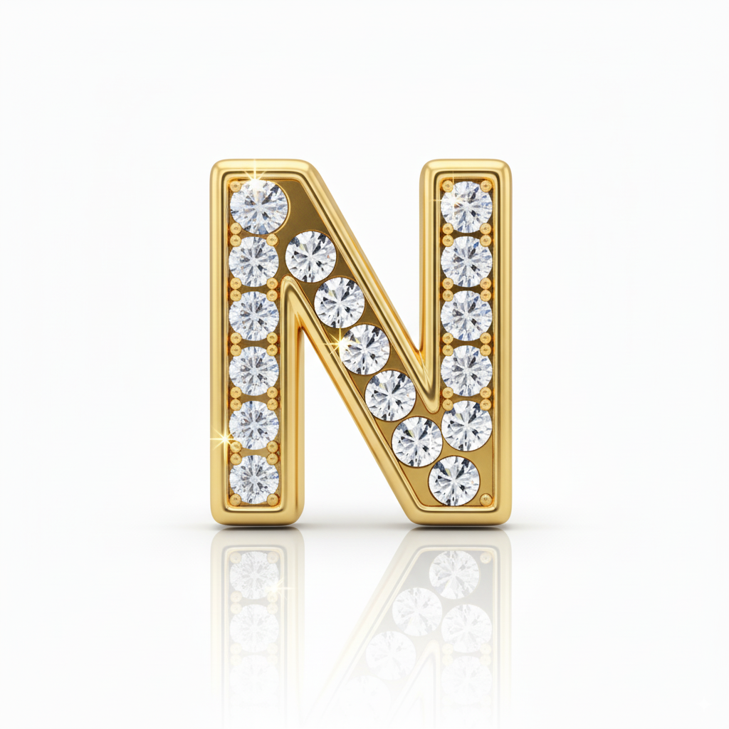 Rhinestone Gold N – Chelsea’s Charm Collars