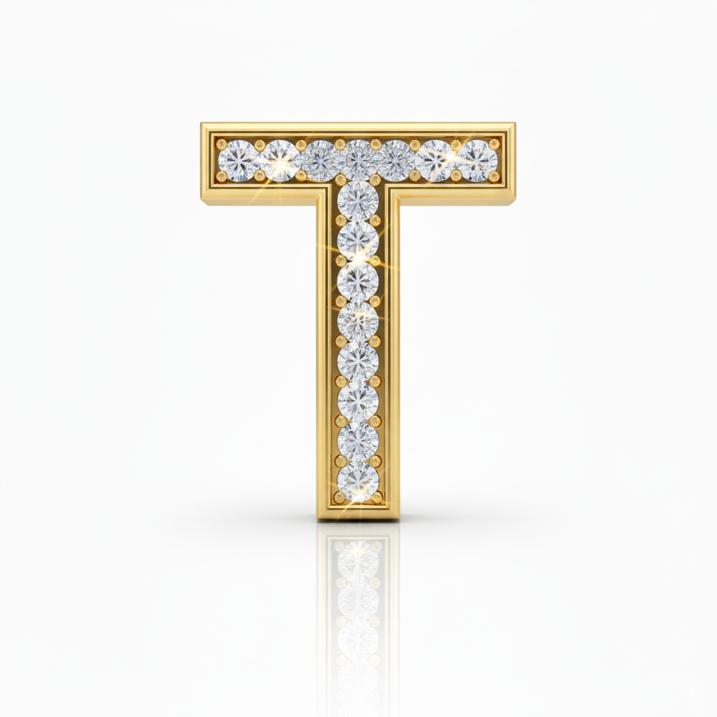Rhinestone Gold T – Chelsea’s Charm Collars